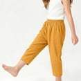 BADHUB Boys Girls 2 Pack Pants Elastic Waist Lightweight Casual Pant ...