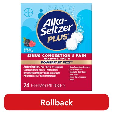 Alka-Seltzer Plus Powerfast Fizz Severe Day + Night Cold Medicine ...