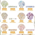 560 Sheets Floral Scrapbook Paper with Stickers Assorted Set, 7 Colors ...