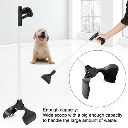 HURRISE Balck Dog Poop Scoop Dirt Picker Dog Waste Easy Pickup Tool ...