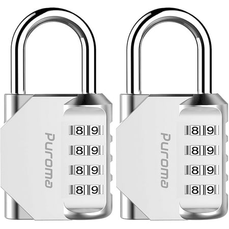 Basics 4-Digit Combination Padlock, Black, 2-Pack | Walmart Canada