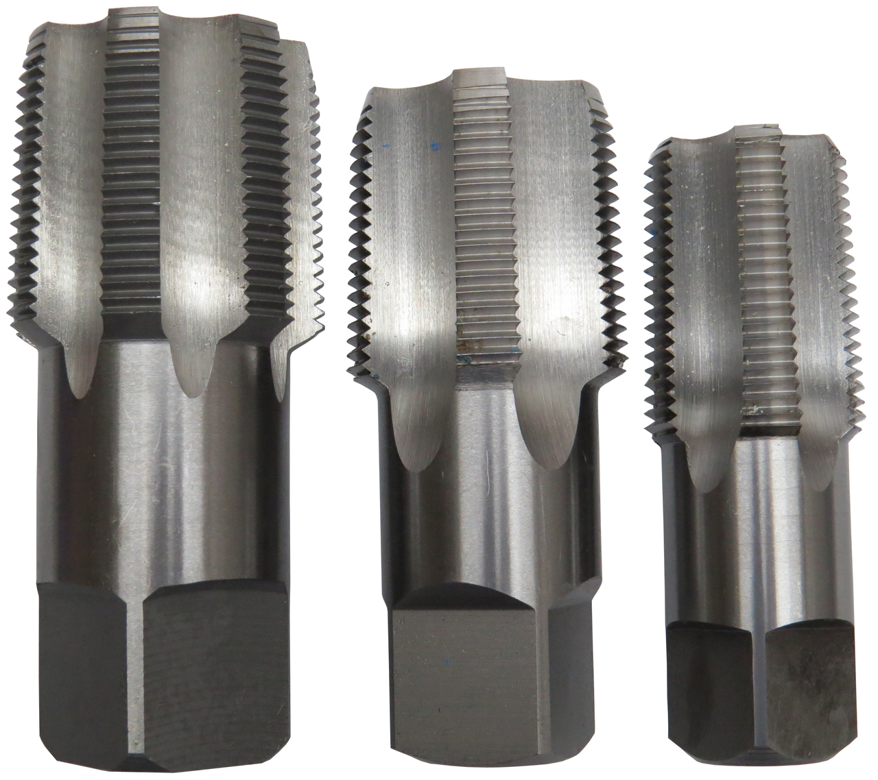 3 Piece Carbon Steel NPT Pipe Tap Set 1 1 1 4 And 1 1 2 Walmart