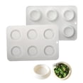 1 6-connected round fluted cake mold set | Silicone pudding mousse ...
