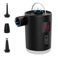 YAHHU Portable Air Pump Cordless Electric Air Compressor, 3 Nozzles & 3 ...