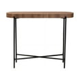 Baxton Studio Savion Modern Industrial Walnut Brown Finished Wood and ...