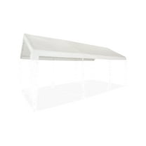 Carport Canopy Cover 10 x 20 Replacement Cover Tarp & Ball Bungees ...