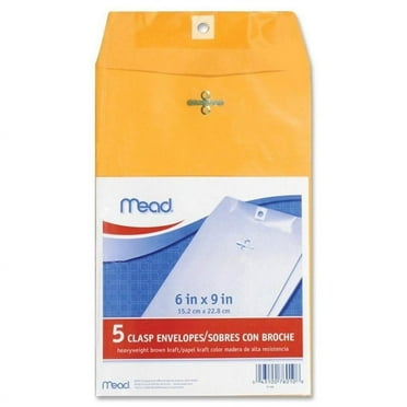 Mead Heavyweight Large Clasp Envelopes, 9x12 inch, 20 Count - Walmart.com