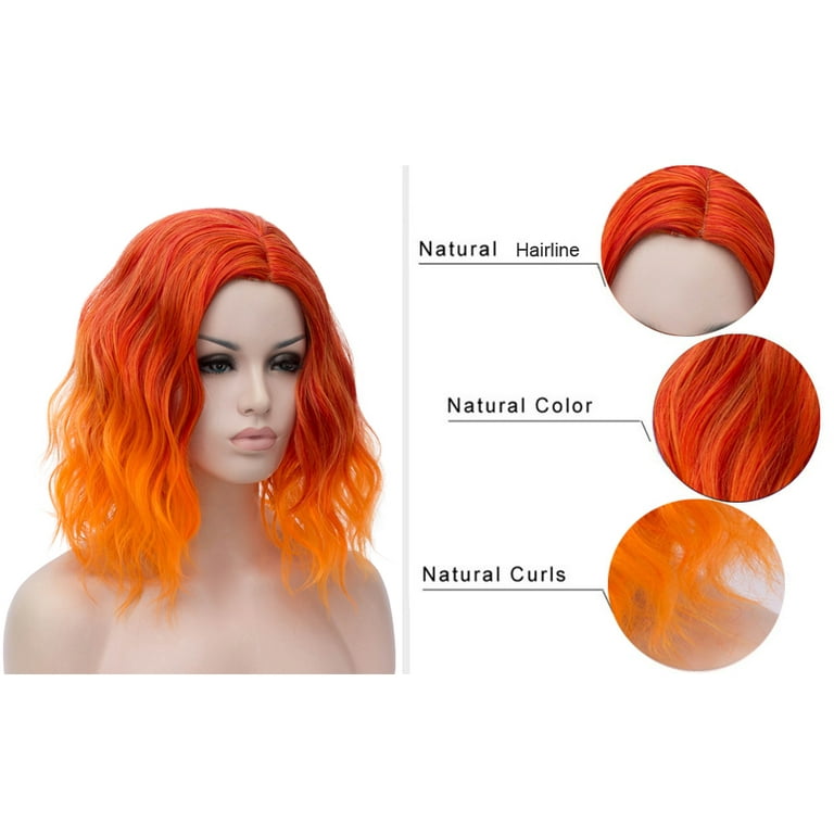 Orange Wig Flame Princess