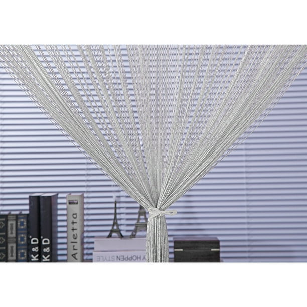 Shiny Tassel Flash Silver Line curtain ; Flash silver String Curtain ...
