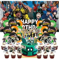 My Hero Academia Anime Birthday Party Supplies Set for Kids, Includes ...