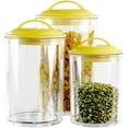 Reston Lloyd 6pc Acrylic Canister Set Lemon - Walmart.com