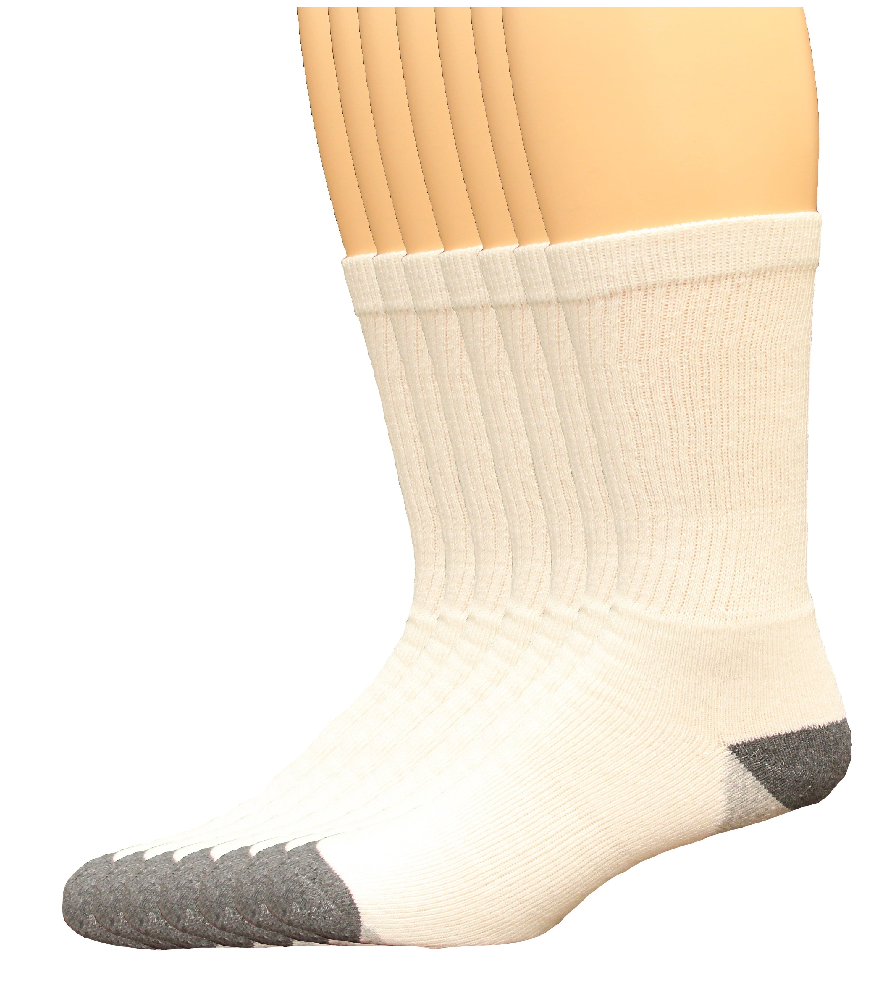 Lee Men's Crew Sport Socks 7 Pair, White, Men's 6-12 - Walmart.com