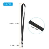 Uxcell 17" x 0.4" Neck Lanyards with Swivel Hook Clip for ID Badge Keys ...