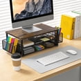Behome Monitor Stand, 2-Tier Computer Monitor Stand for Desk with ...