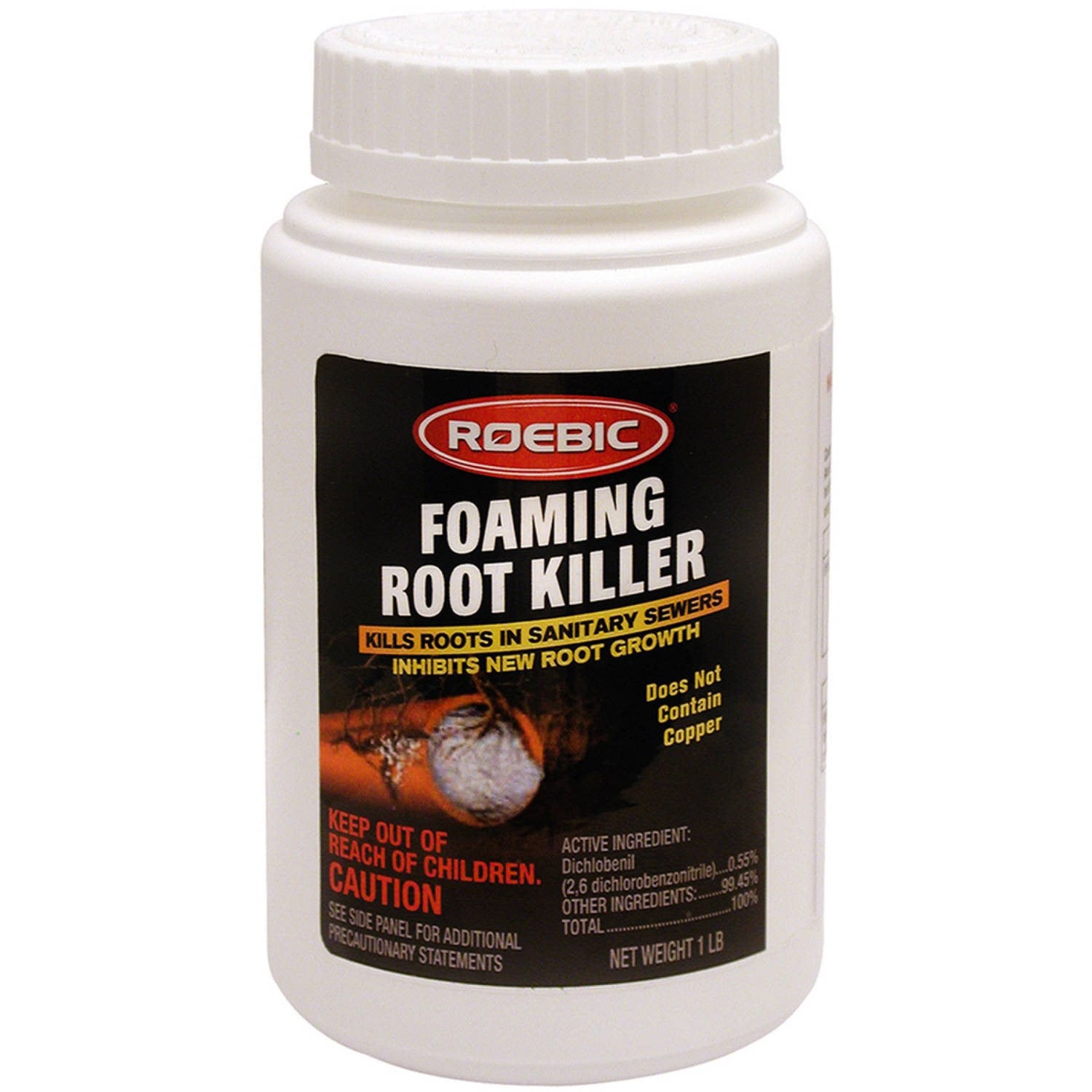 Roebic Laboratories Foaming Root Killer 1LB ROOT KILLER Kills Roots
