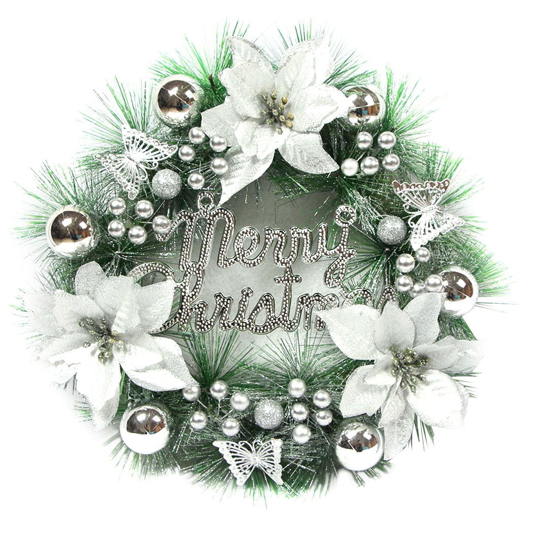 Click here for Coofit Floral Wreath Cherry Ball Winter Wreath Flo... prices