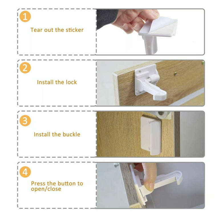 Child Safety Cabinet Child Safety Cabinet Locks, Newest Version Heavy