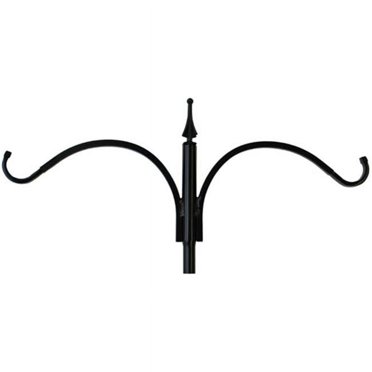 Indoor Panacea Four Way Scroll Hanger, Metal Black, 72"H - Walmart.com