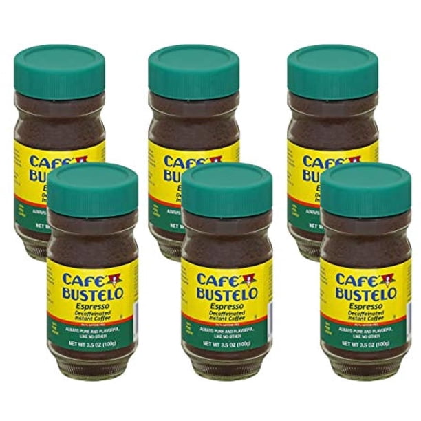 Café Bustelo Espresso Style Cafe Decaffeinated Decaf Instant Coffee, 3. ...