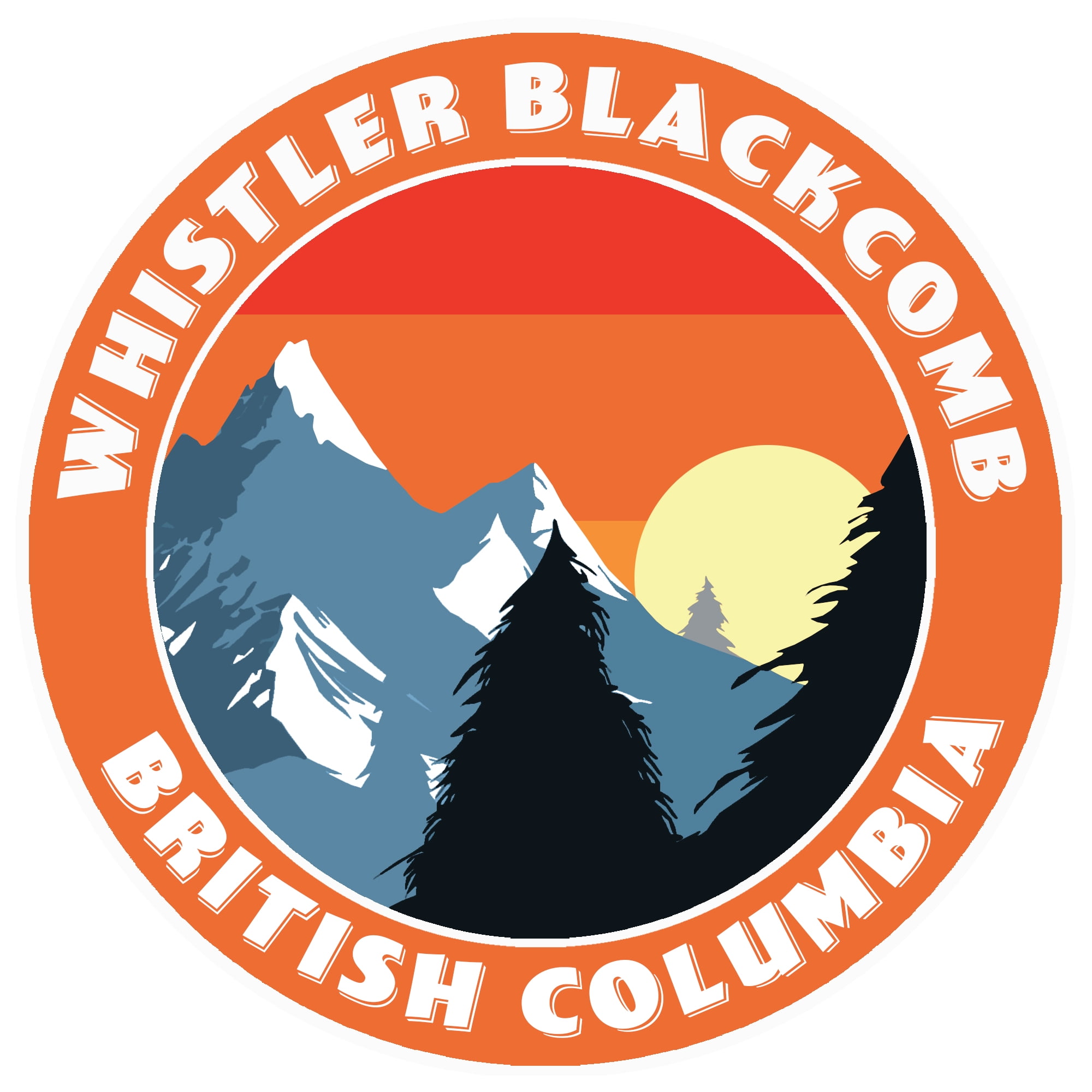 Whistler Blackcomb, British Columbia Decorative Car Truck Decal Window ...
