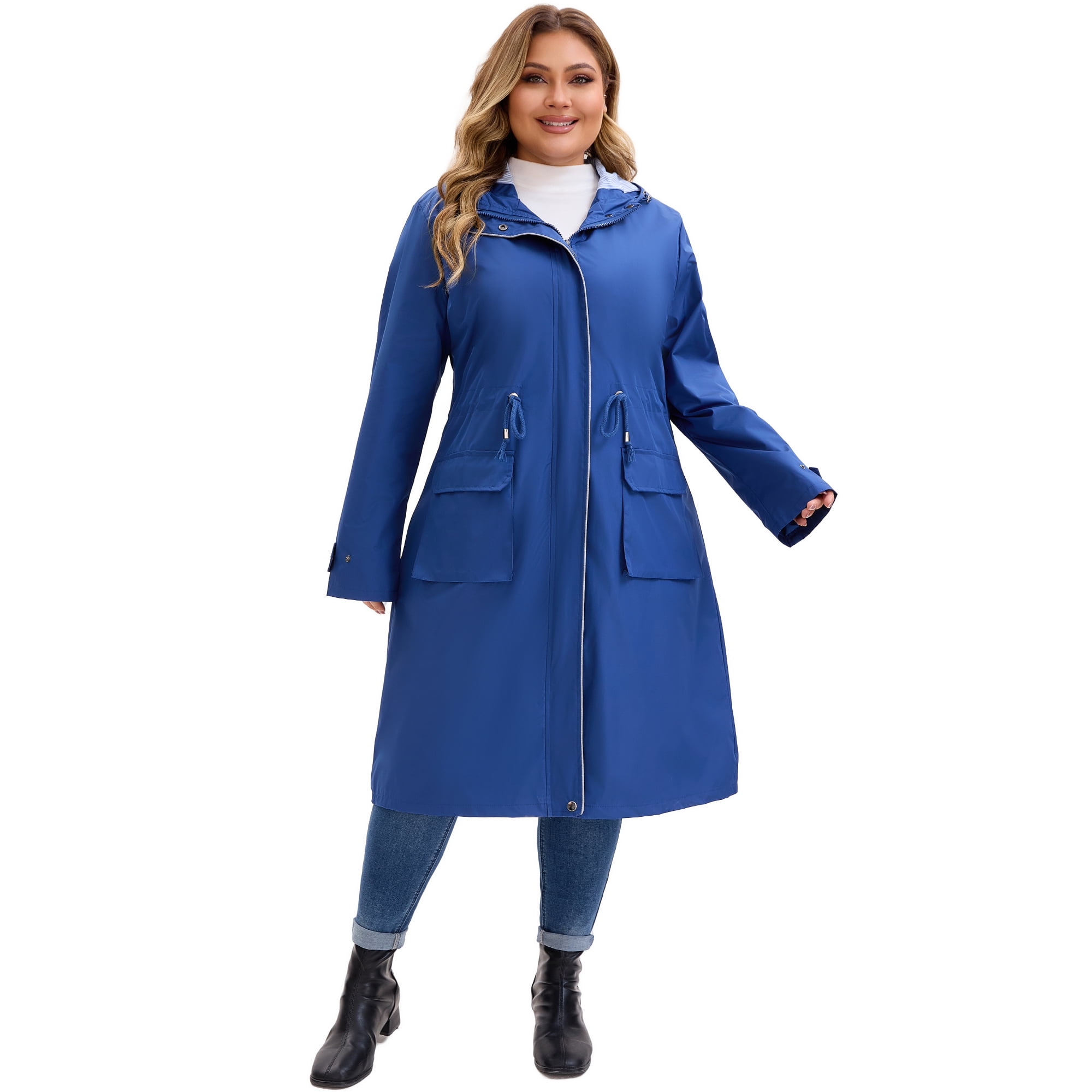 Click here for Agnes Orinda Womens Plus Size Trench Coats Hooded... prices