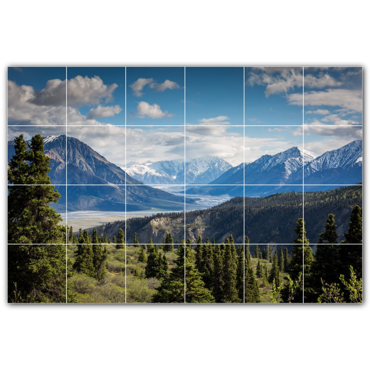 Picture-Tiles.com: Mountains Ceramic Tile Wall Mural WAL500867-64L. 48 ...