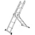 Ktaxon 12.5ft 7 in 1 Multi-Purpose Scaffold Ladder, Folding Aluminium ...