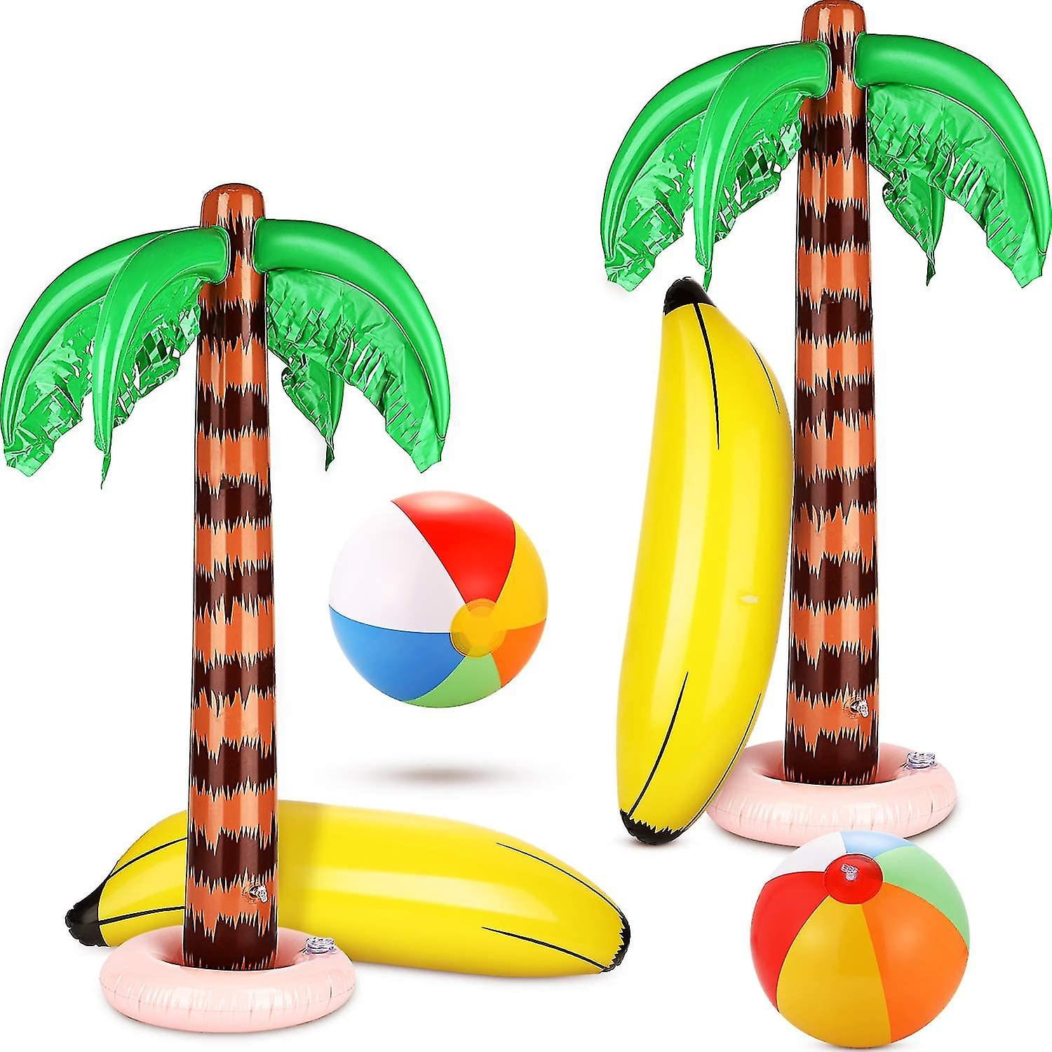 Promoción de invierno, 6 piezas de palmera inflable, coco gigante ...