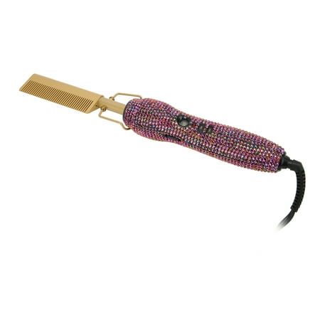 Electric Straightening Comb, Purple 2 In 1 Even Heat Conduction ...