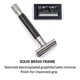 Parker's Semi Slant Safety Razor and 5 Parker Premium Double Edge Razor Blades - Graphite ...