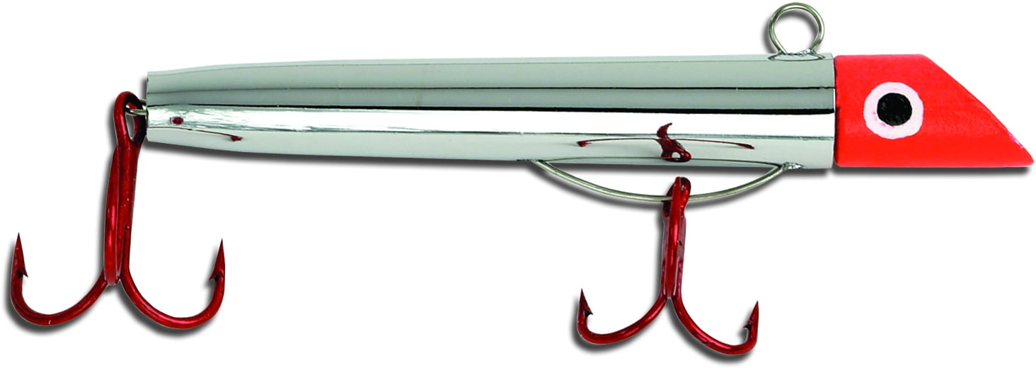 GOT-CHA 500 Series Plug Fishing Lure, Silver w/ Red Head, 1 Ounce ...