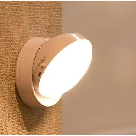 Motion Sensor Lights Indoor USB Rechargeable LED Night Light with Auto/On/Off Modes led Lights ...