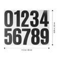 Luxshiny Vinyl Adhesive Number Stickers for Outdoor Use Suitable for ...