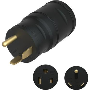 ENERLITES 4 Male Plug to 50 Amp 3 Prong Female Power Adaptor NEMA 14 ...