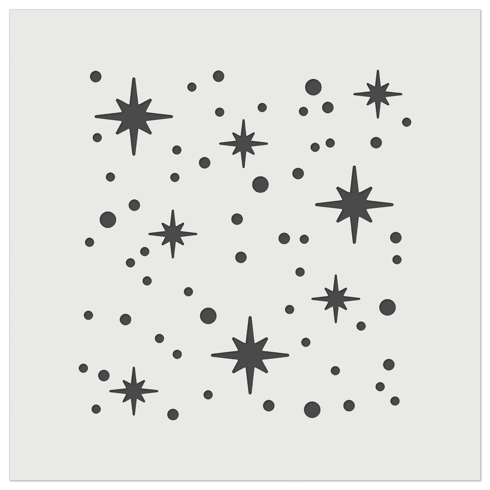 Shining Stars Outer Space DIY Cookie Wall Craft Stencil - 3.5 Inch ...