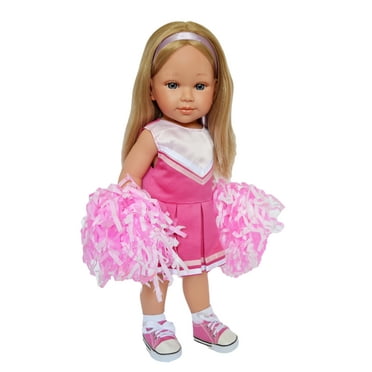 MBD Green and White Cheerleading Outfit with Pom Poms and Socks for 18 ...