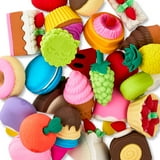 Pen+Gear Eraser Pals Sweet Treats 25 Count Food-Themed Soft Erasers ...