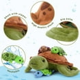 MaoGoLan 12.6" Sea Turtle Stuffed Animal Soft Turtle Plush with 3 ...