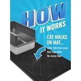 iPrimio Cat Litter Mat with Plaid Design - Jumbo Size (42"x 35 ...