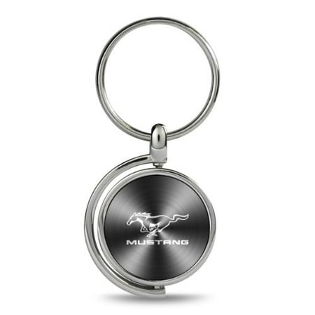 Mustang Gray Brushed Metal Spinner Key Chain | Walmart Canada