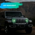 Sunpie 9" RGBW LED Headlights High Beam & Low Beam Adjustable for 2018 ...