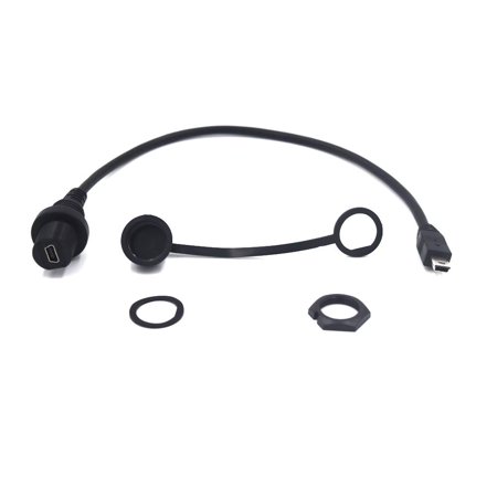 Kework Mini USB 5 Pin Mount, 03 Meter Mini USB Male to Female Flush ...