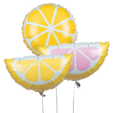 LEMONADE STAND LEMON Birthday Balloons Decoration Supplies Fair Summer ...
