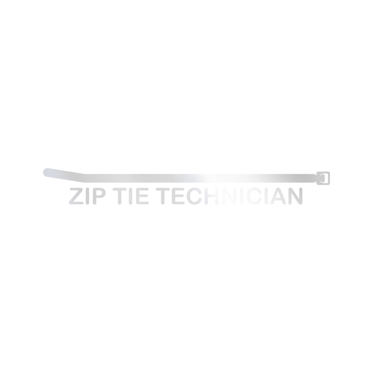 Zip Tie Technician Sticker Decal Die Cut - Self Adhesive Vinyl ...
