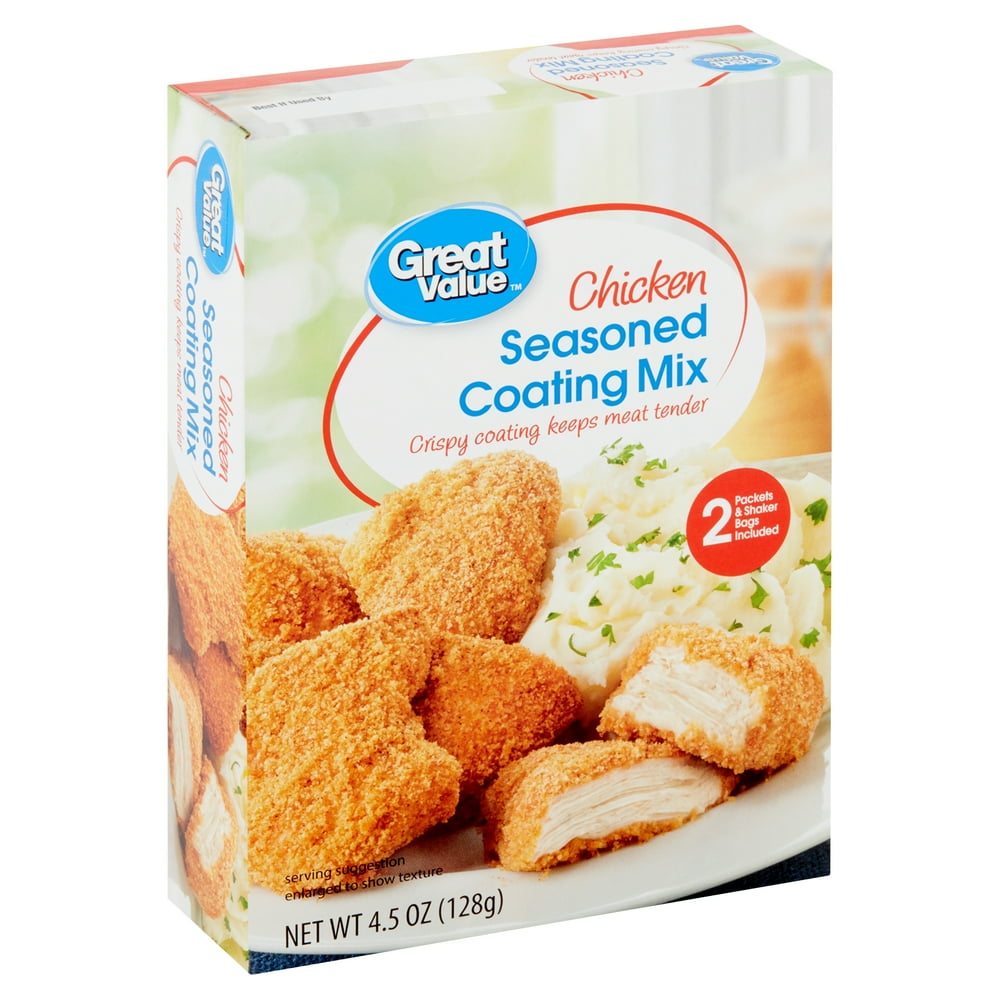 Great Value Chicken Seasoned Coating Mix, 4.5 oz - Walmart.com ...