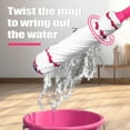 O-NEWE Self Wringing Twist Mop with 55-inch Handle, 18-inch Wide Cotton ...
