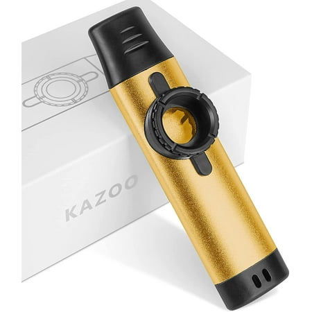 Kazoos with 5 extra Membranes, Metal Kazoo with Adjustable Tone(golden ...