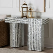 bali & pari Revelle Modern Console Table, Dark Walnut - Walmart.com