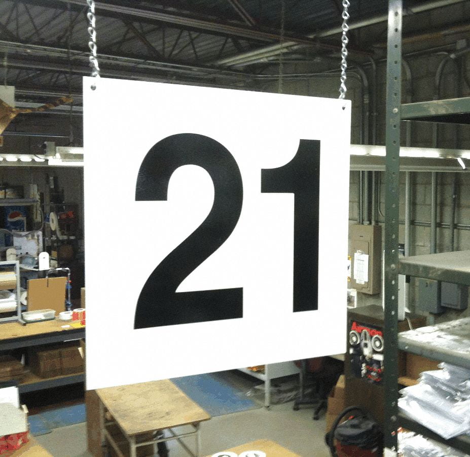 Stranco Hanging Aisle Sign,Legend 21 HPS-FS1212-21 - Walmart.com