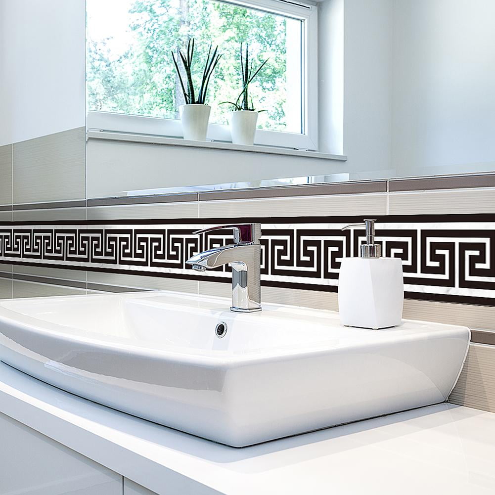 Línea de rodapié autoadhesiva para cocina, resistente al agua, 5 uds ...